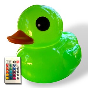 LED Light up Duck-neon BLUE-7 Inch-remote and Batteries Included - Etsy