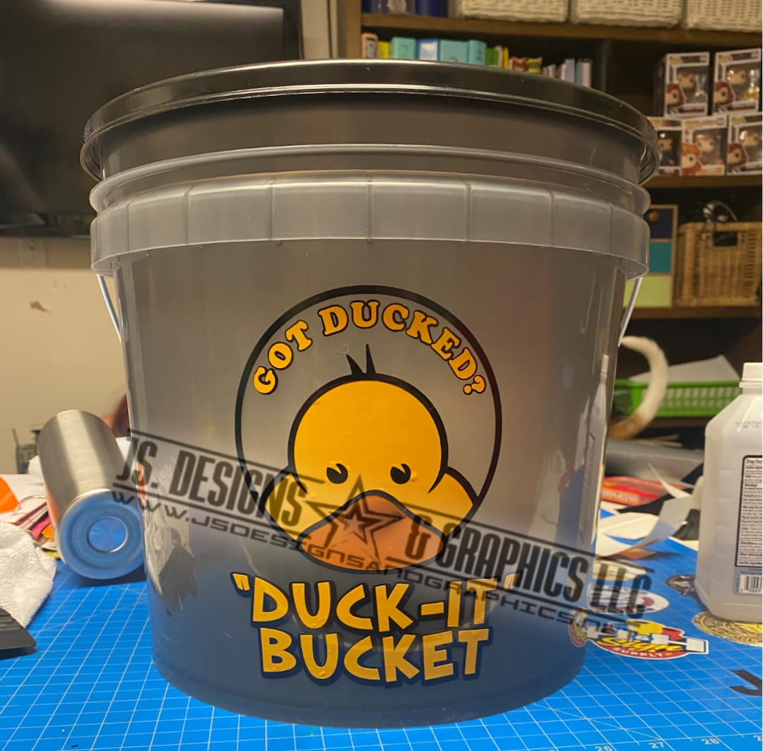 The Original "duck-it" Bucket-gray-bucket Only-no Ducks! - Etsy