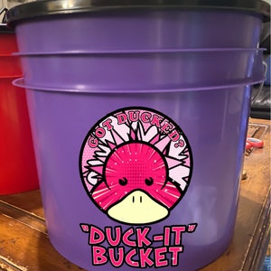 The ATOMIC PINK "duck-it" Bucket-includes 30 Pre-tagged Ducks-multiple ...