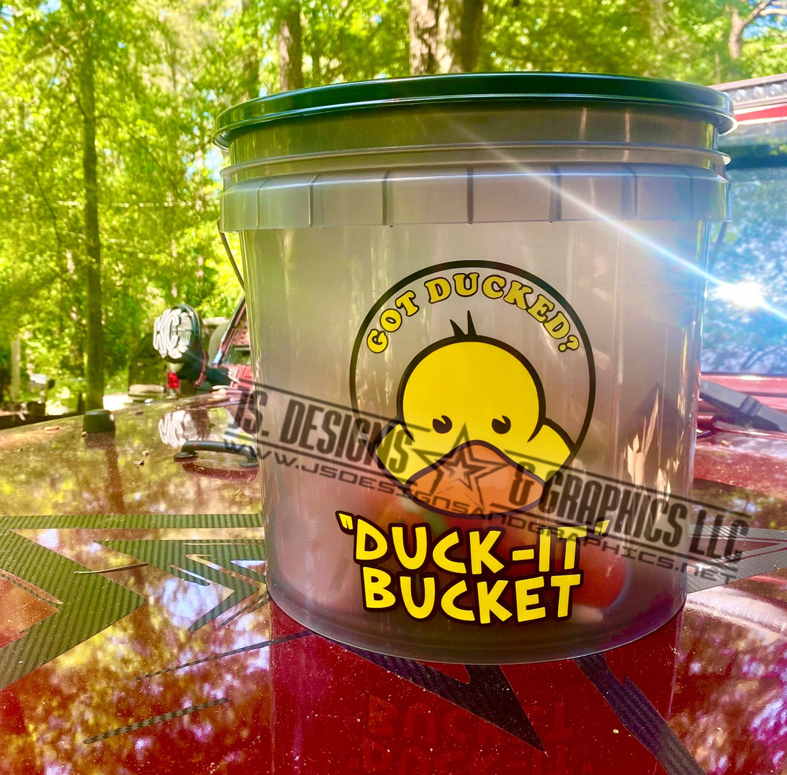 Personalize! the Original "duck-it" Bucket-gray-includes 30 Pre-tagged ...