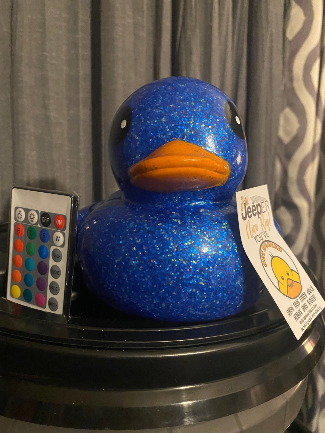 LED Light up Duck-glitter BLUE-7 Inch-remote and Batteries Included - Etsy
