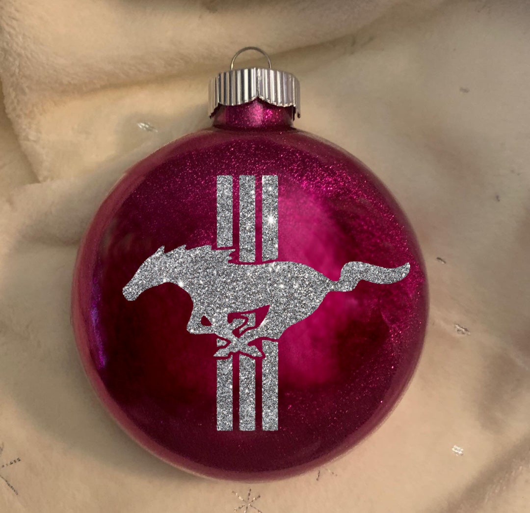 Mustang Ornament-tri-bar Pony-multiple Colors-customizable! - Etsy