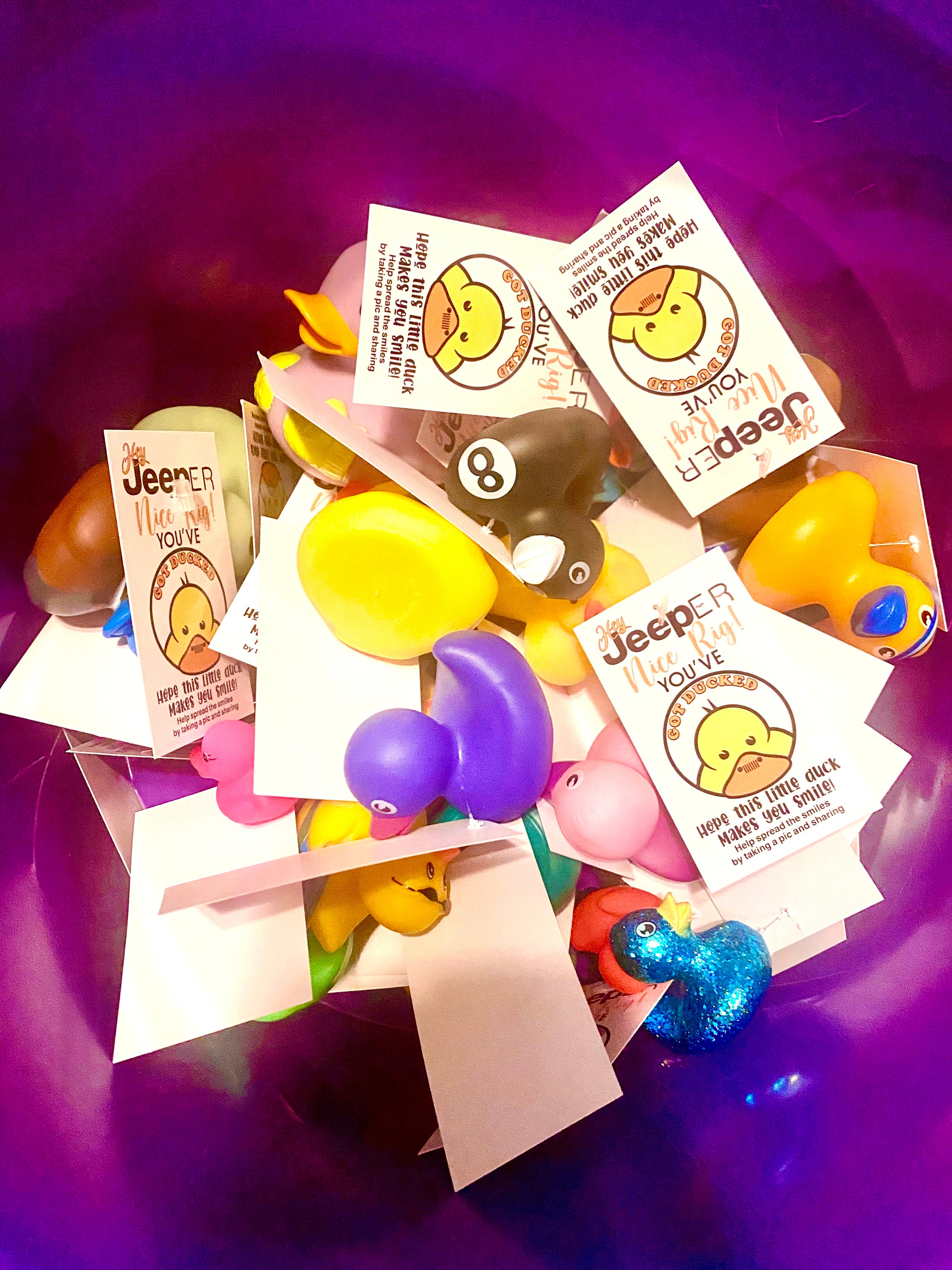 The BLUE "duck-it" Bucket-includes 30 Pre-tagged Ducks - Etsy