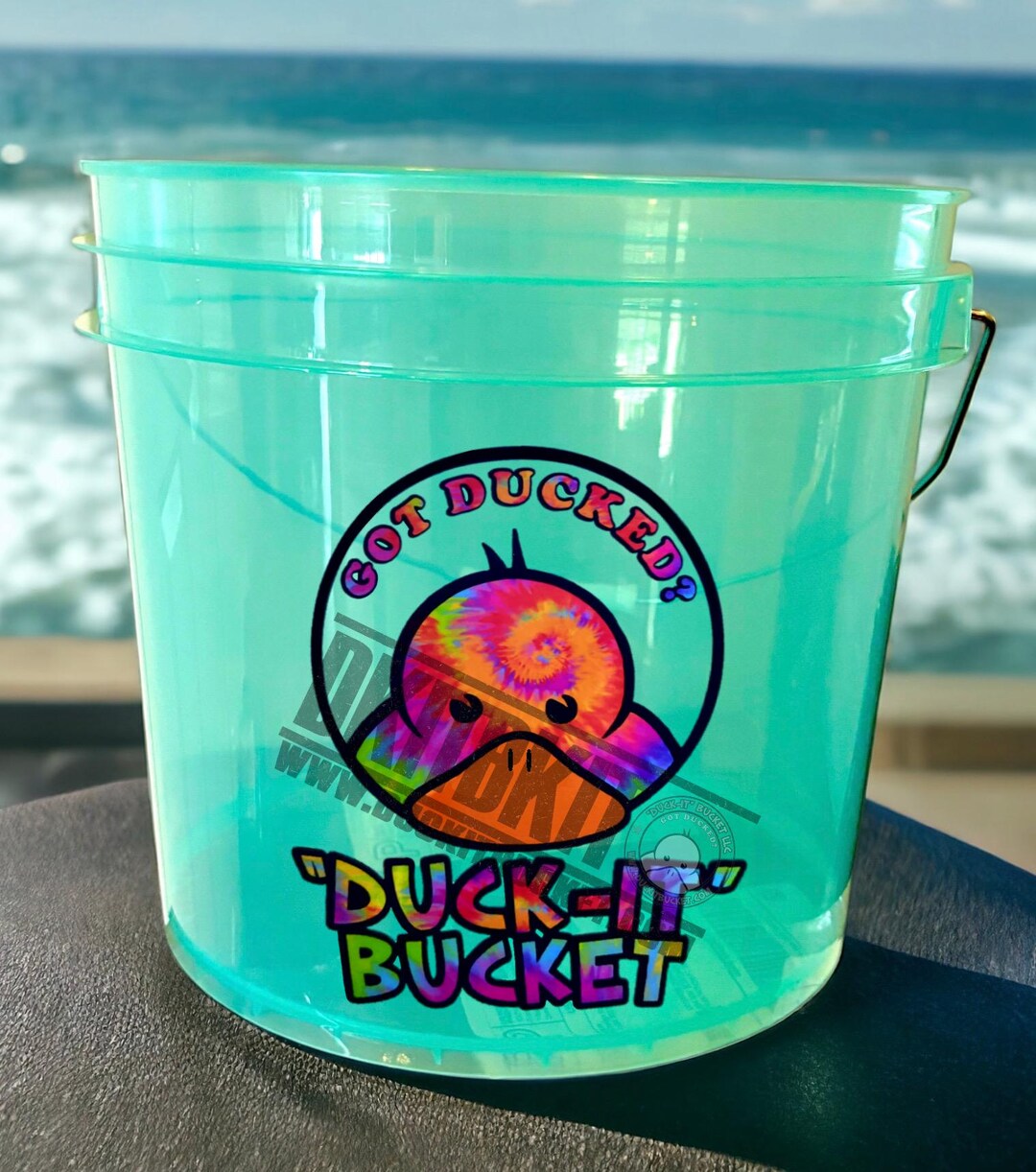 Teal "duck-it" Bucket With 30 Pre-tagged Ducks - Etsy