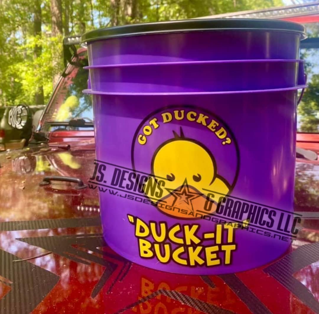 The PURPLE "duck-it" Bucket-includes 30 Pre-tagged Ducks - Etsy