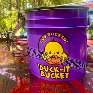 The PURPLE "duck-it" Bucket-includes 30 Pre-tagged Ducks - Etsy
