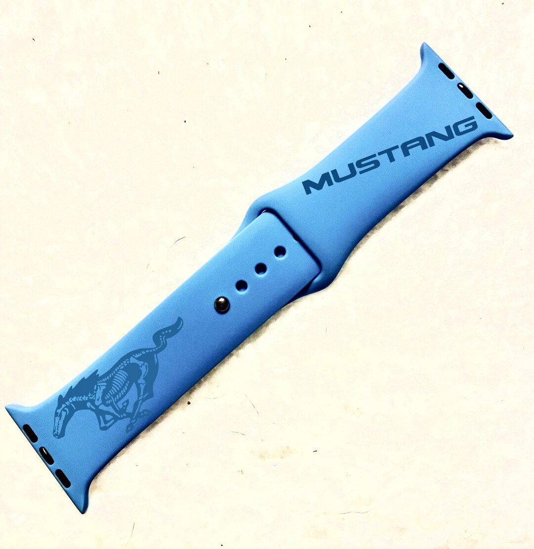 Skeleton Mustang Apple Watchband-laser Engraved-multiple Colors - Etsy