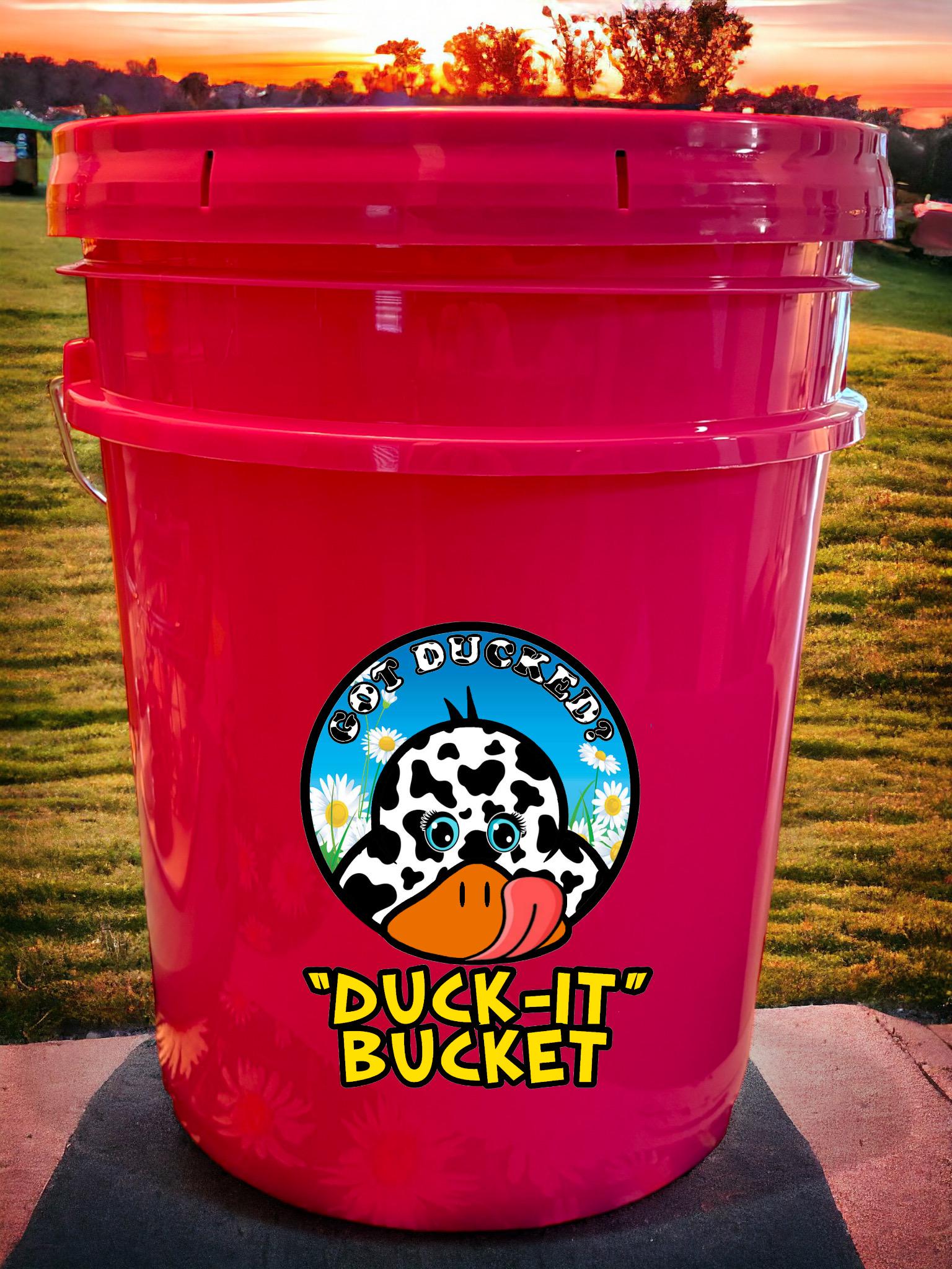 The 5 Gallon PINK "duck-it" Bucket-includes 30 Pre-tagged Ducks ...