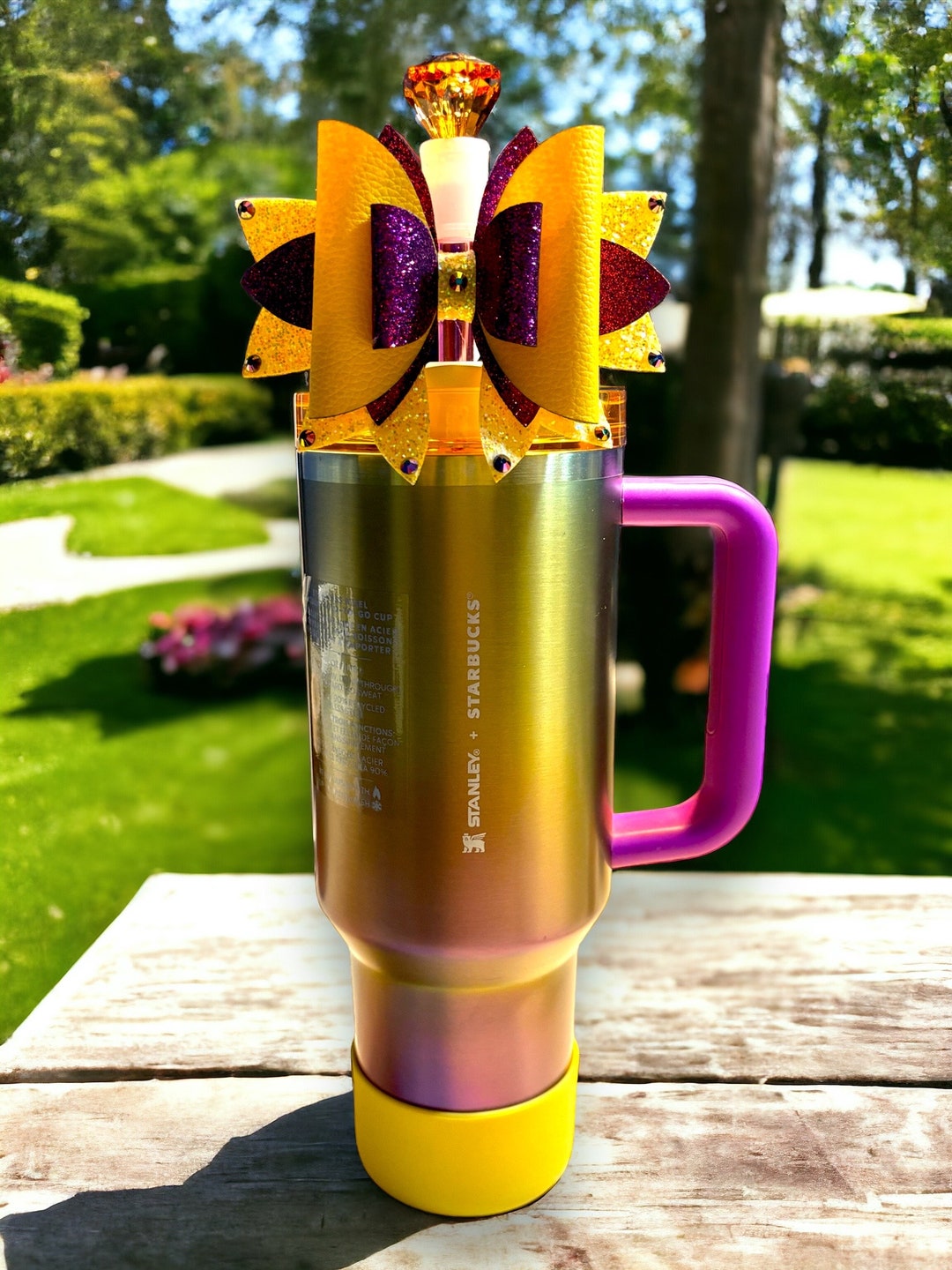 Stanley Starbuck X Summer Gradient 40oz Quencher With Handmade ...