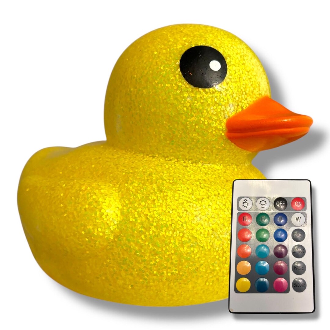 LED Light up Duck-neon GLITTER-7 Inch-remote and Batteries Included - Etsy
