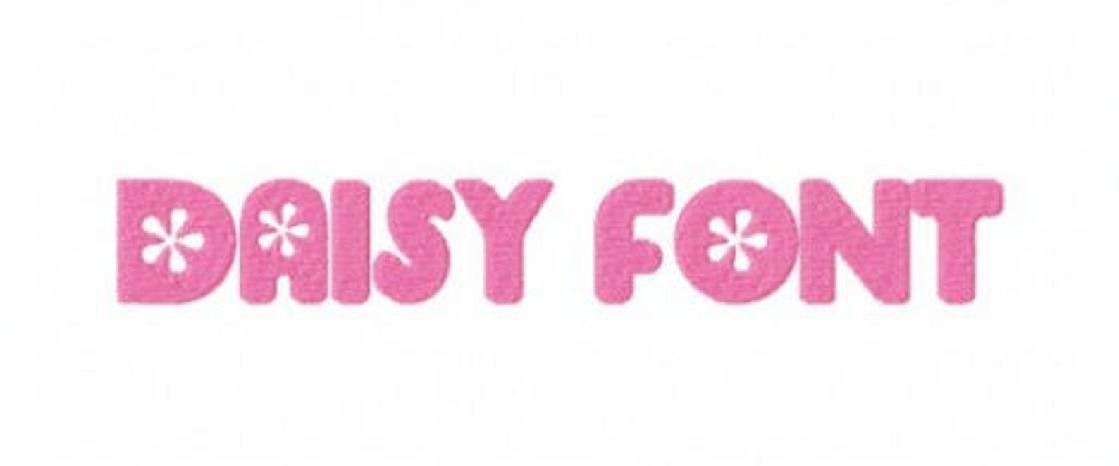 Daisy Font Embroidery Font Set Instant Digital Download - Etsy