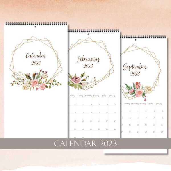 Girly Calendar - Etsy