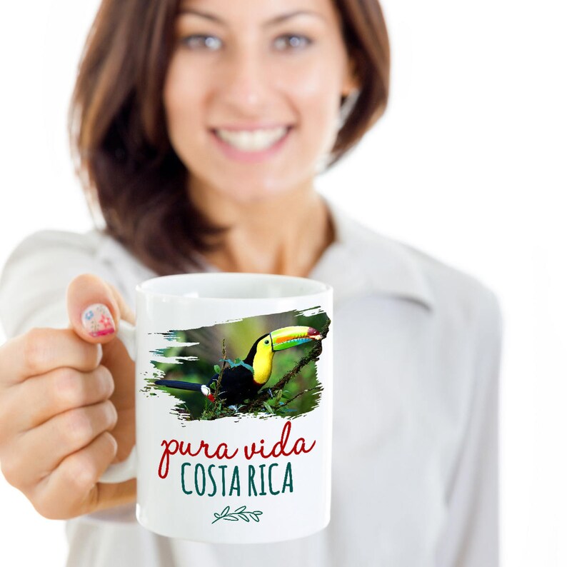 Pura Vida Costa Rica Toucan Coffee Mug Tropical Bird Gift - Etsy