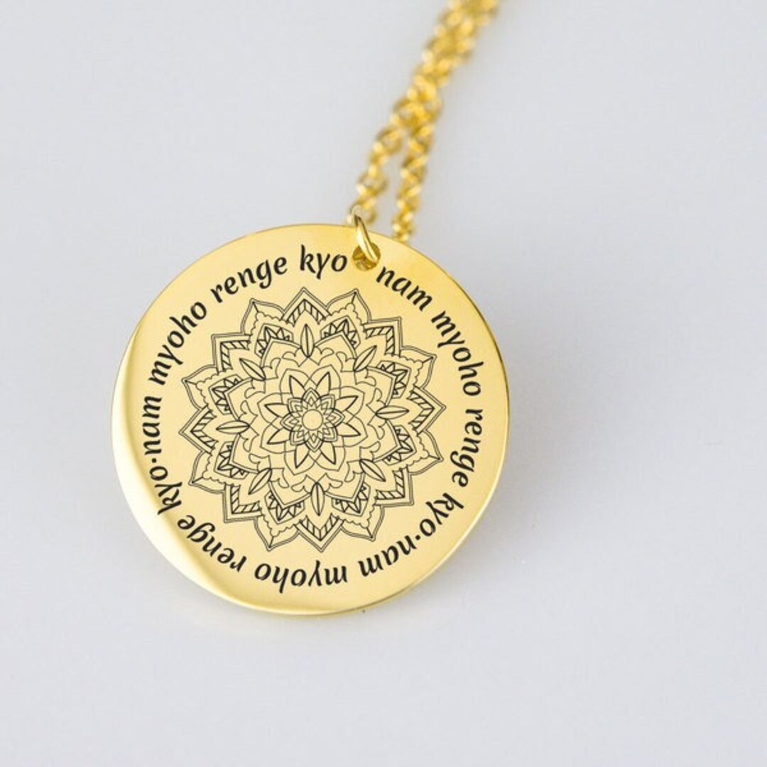 Personalized Nam Myoho Renge Kyo Spiritual Jewelry Buddhist Necklace ...