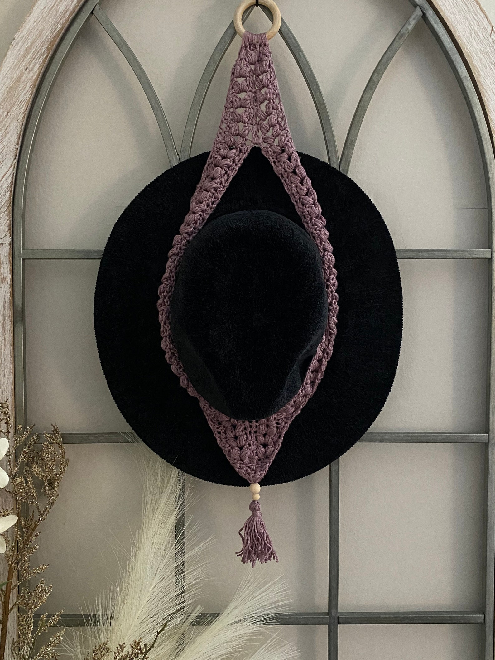 Boho Double Hat Hanger Crochet Pattern - Etsy