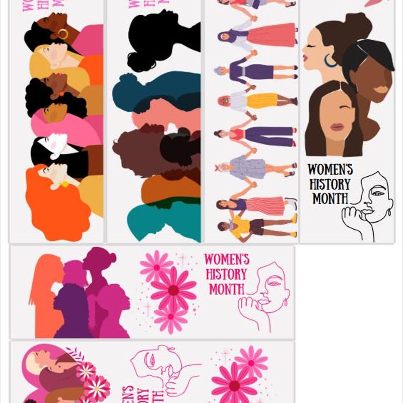 Womens History Month Bookmarks - Etsy