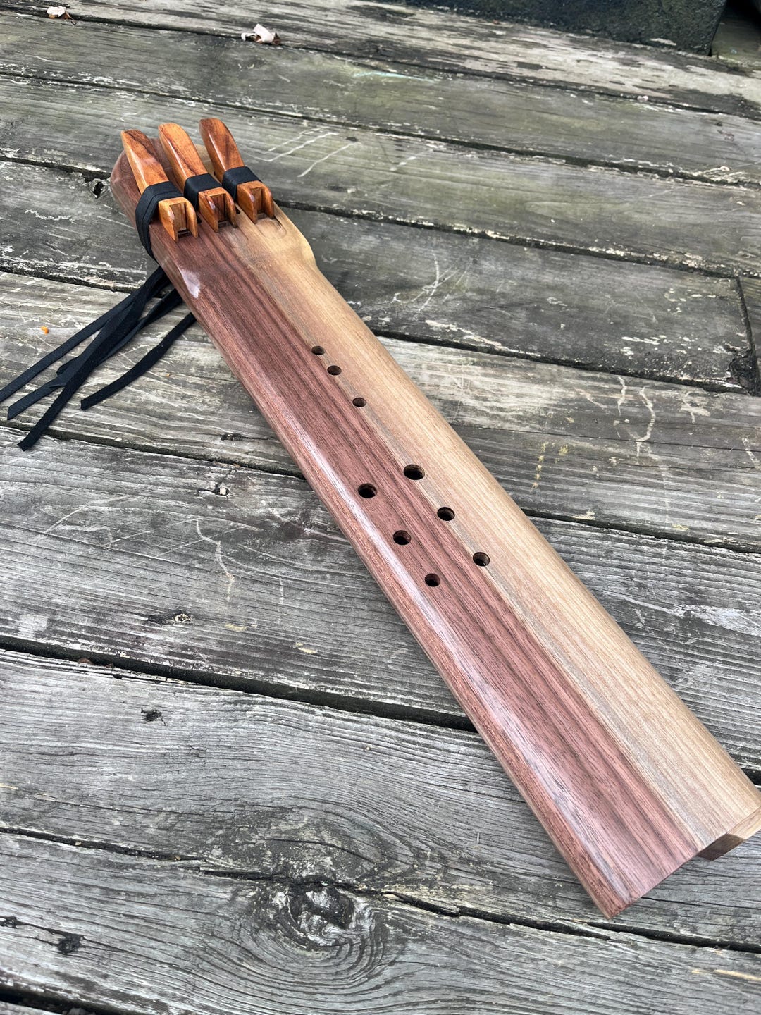 Native American Style Ocarina Triple Drone Flute Key D - Etsy