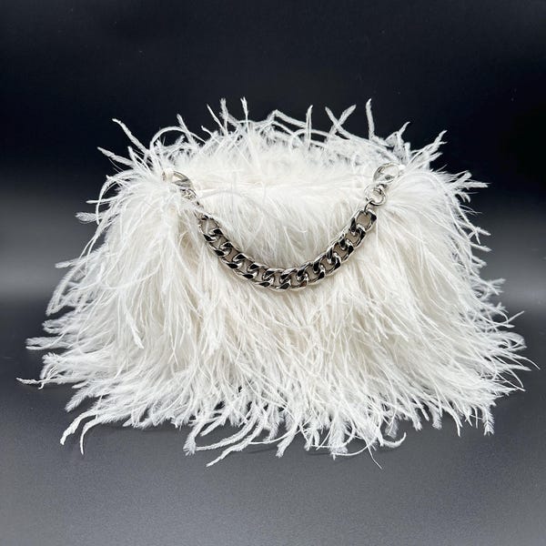 Ostrich Feather Purse - Etsy