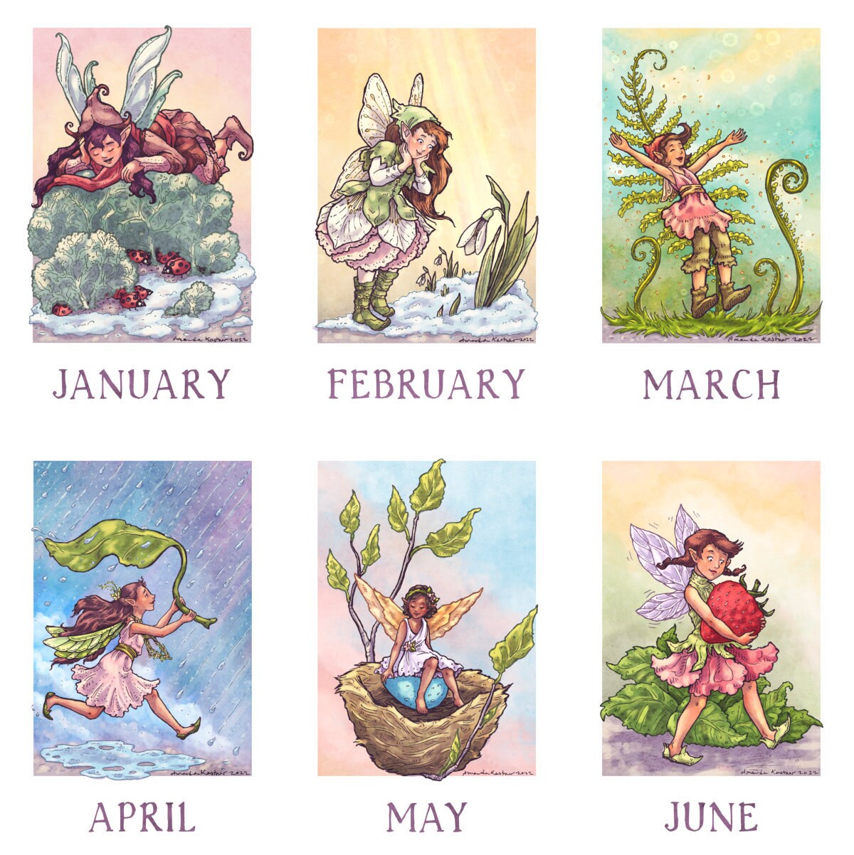 Flower Fairies Calendar (discount) - Etsy