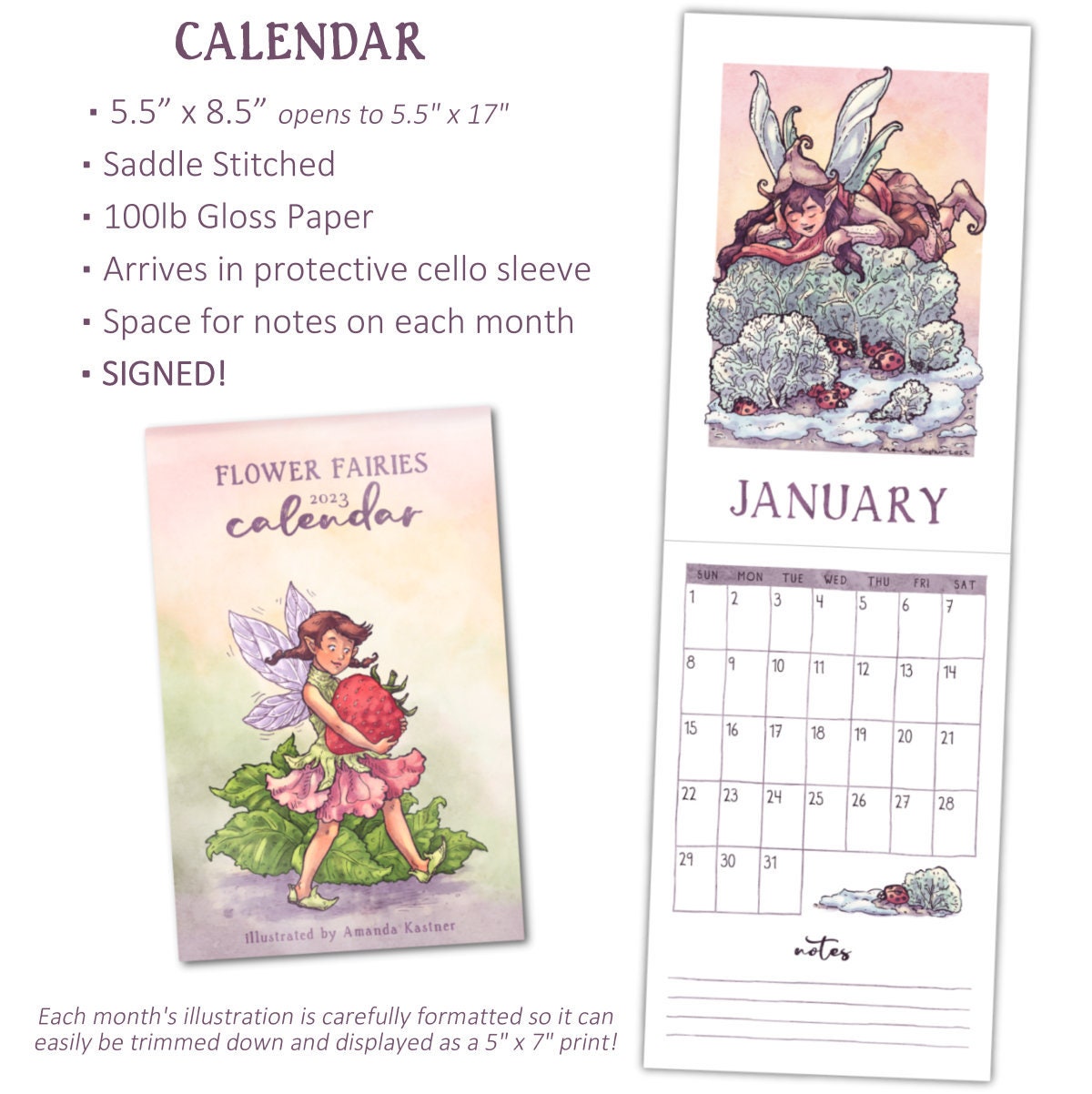 Flower Fairies Calendar (discount) - Etsy