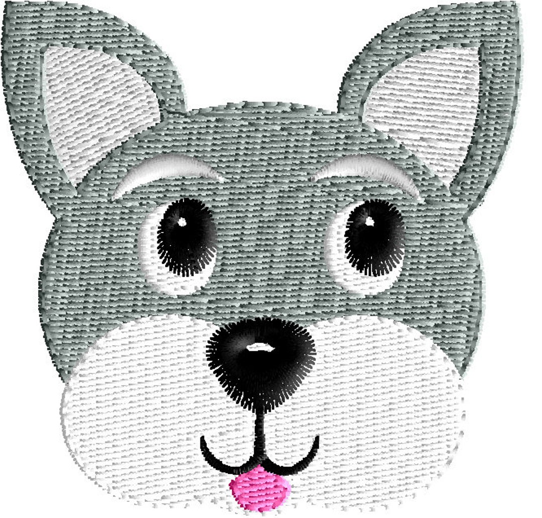 Puppy Face Embroidery Design, Puppy, Embroidery Design, Machine ...