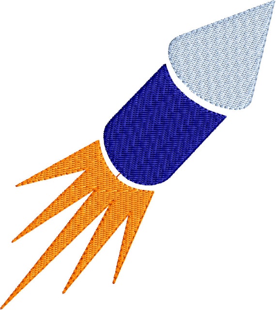 Rocket Embroidery Design Instant Download Embroidery Design | Etsy