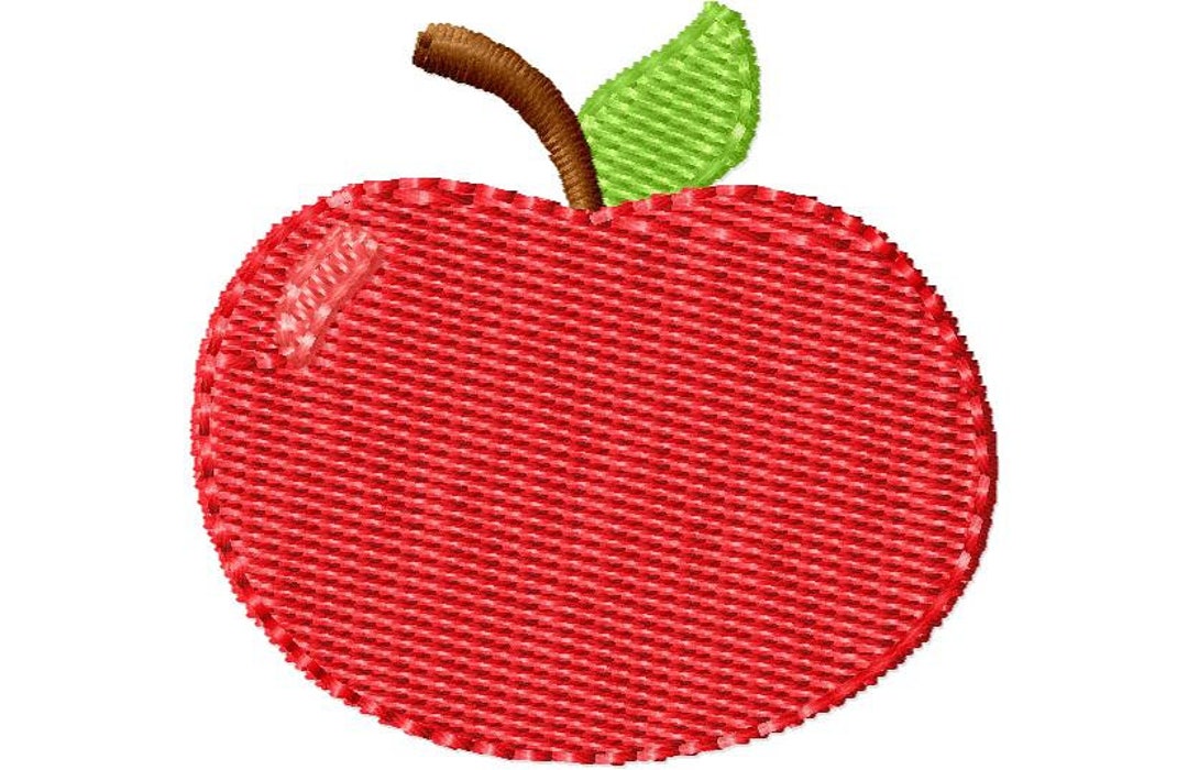 Apple Embroidery Design, Apple, Machine Embroidery, Embroidery Design ...