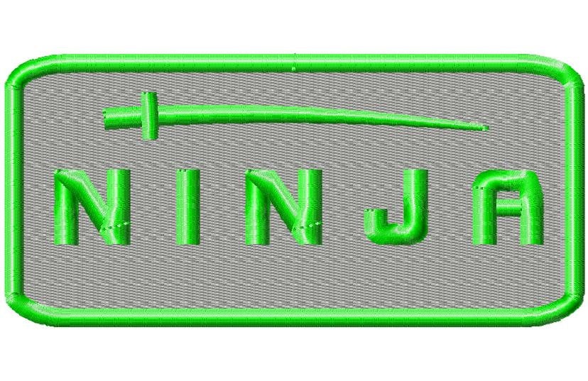 Ninja Patch Embroidery Design Ninja Embroidery Design | Etsy