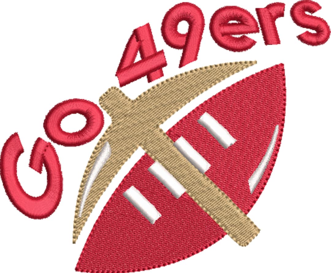 49ers Embroidery Design 3D Lettering, Embroidery Design, Machine ...