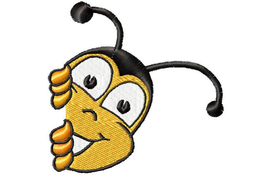 Bumble Bee Pocket Peeper Embroidery Design, Machine Embroidery ...