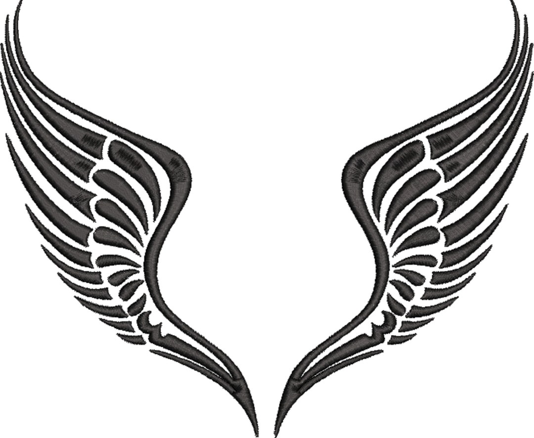 Wings Machine Embroidery Design, Angel Wings Embroidery, Instant ...