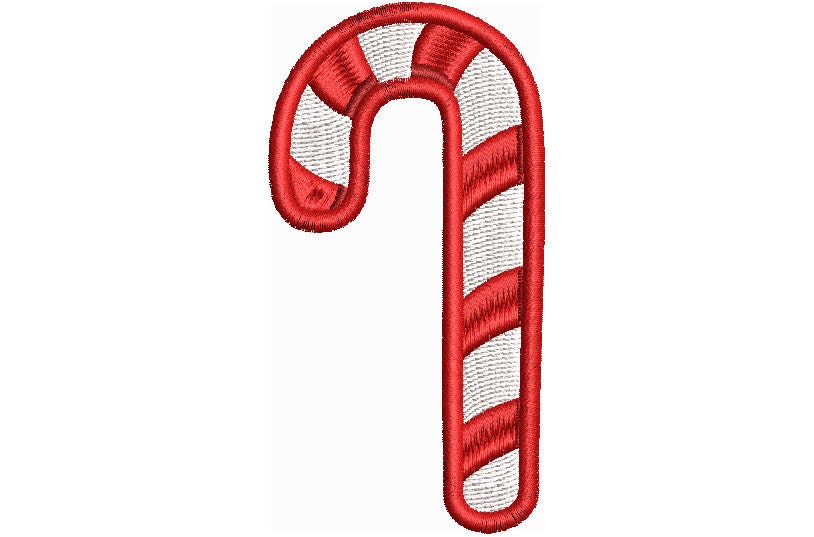Candy Cane Embroidery Design, Embroidery Design, Candy Cane, Christmas ...