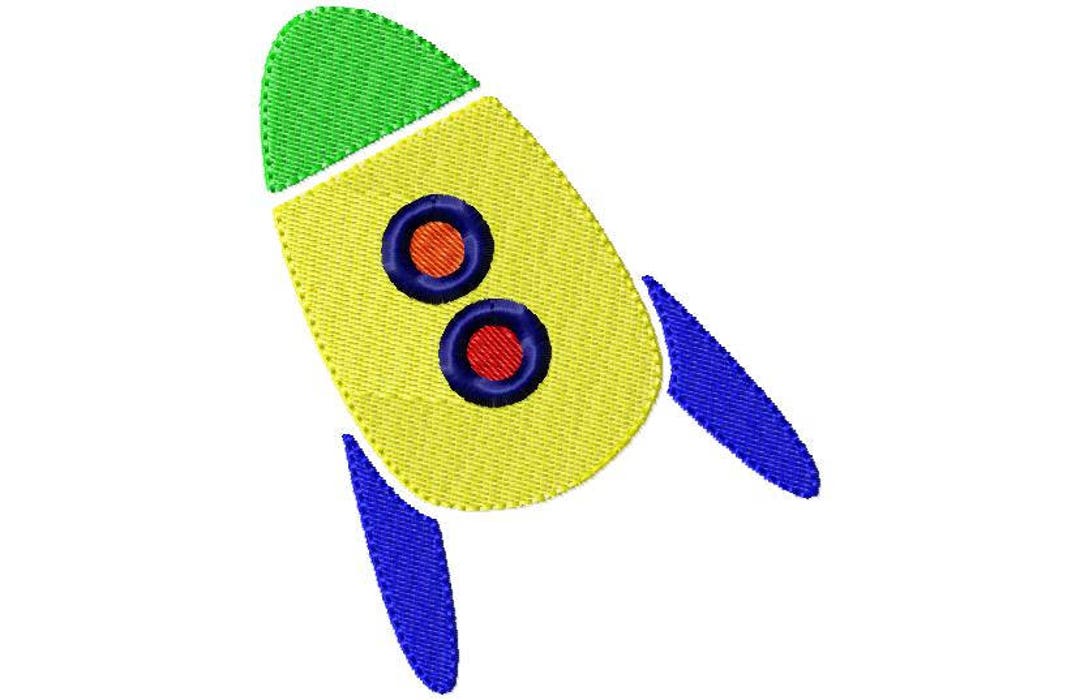 Rocket Ship Embroidery Design, Machine Embroidery, Embroidery Design ...
