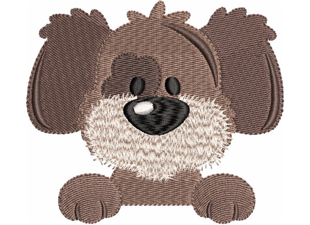 Puppy Pocket Peeper Embroidery Design, Puppy, Embroidery Design ...