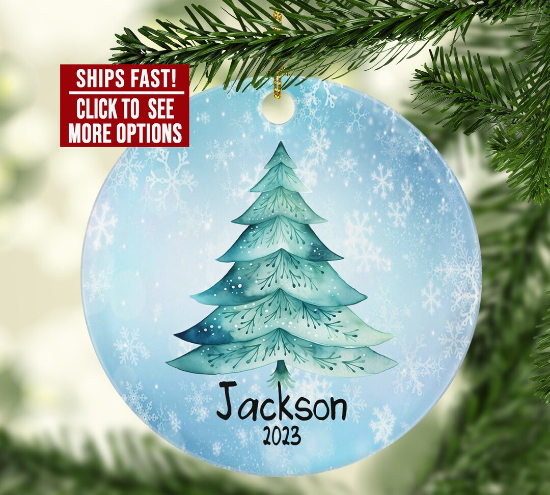 Personalized Boy Ornament, Custom Boy Christmas Ornament, Baby First ...