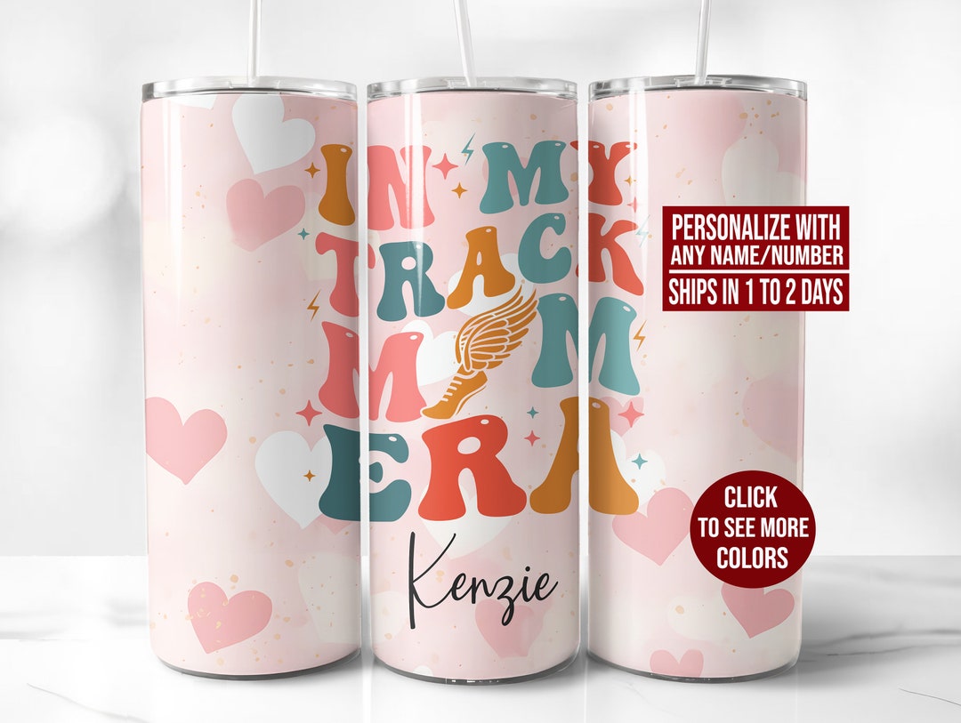 Personalized in My Track Mom Era Tumbler, Track Mom Tumbler, Track Mom ...