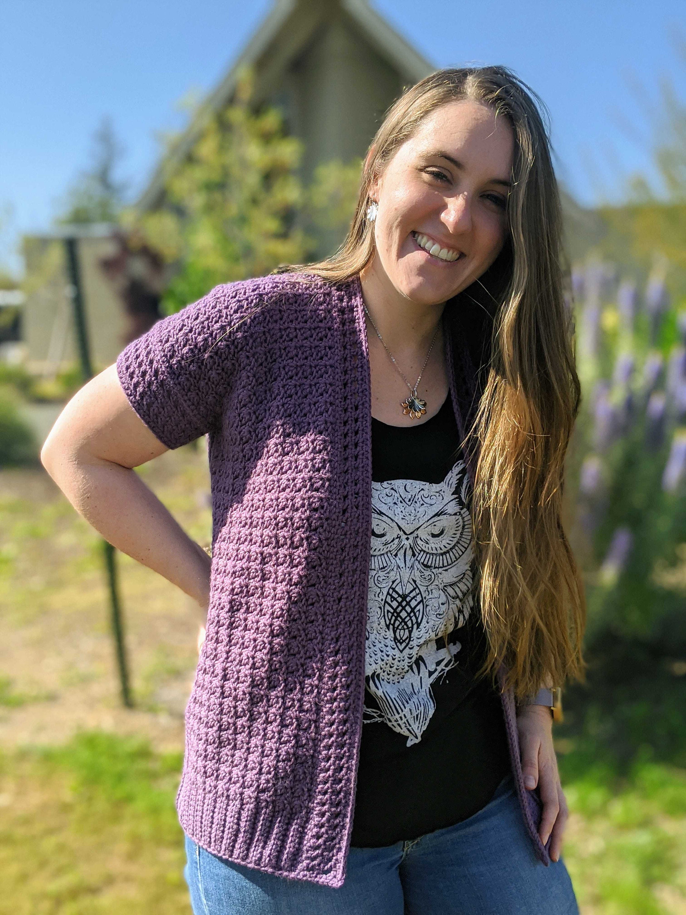 Wild Spring Cardigan - Digital Crochet Pattern | PDF Download | Sweater ...
