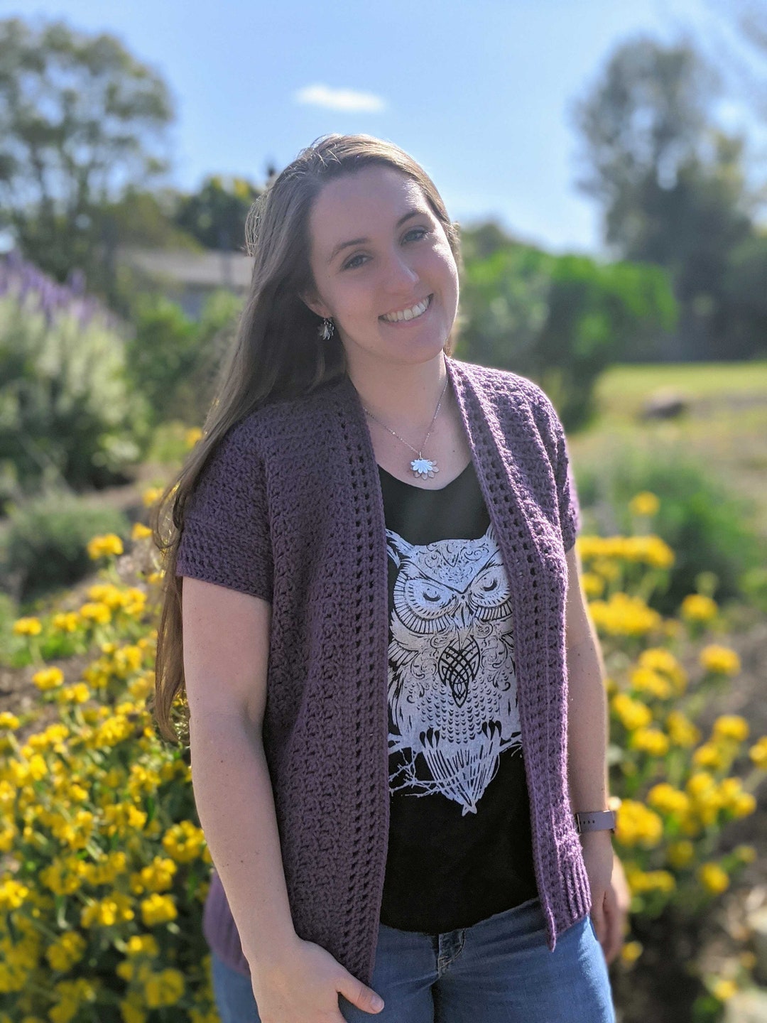 Wild Spring Cardigan - Digital Crochet Pattern | PDF Download | Sweater ...