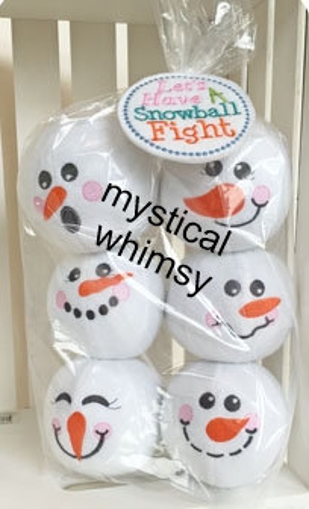 Snowballs for Inside Snowball Fight- Machine Embroidered Snowball - Etsy