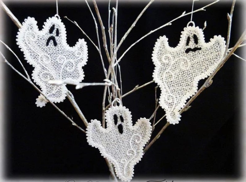 Lace Ghosts Set - Etsy