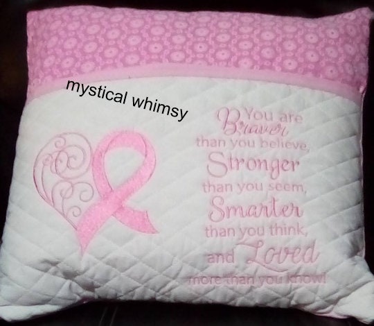 You Are Brave Cancer Reading Pillow - Etsy