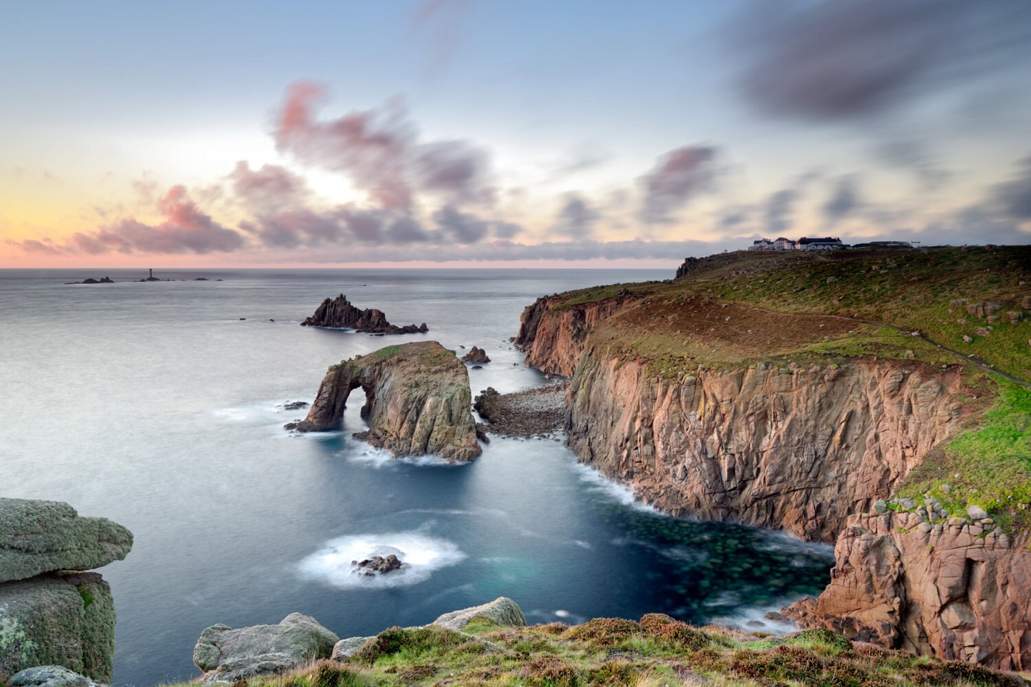 Land's End Cornwall Sunset Photo A3 Print Cornwall - Etsy UK