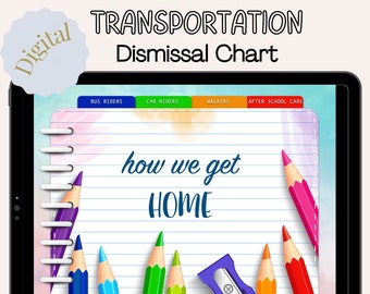 Classroom Dismissal Chart - Etsy