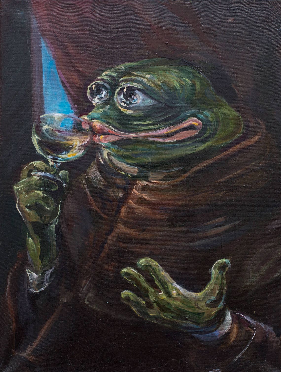 Pepe der Frosch trinken Mönch Pepe Nummer 2 von Pepelangelo | Etsy
