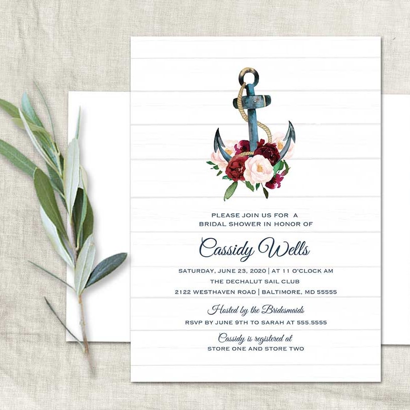 Anchor Invitations - Etsy