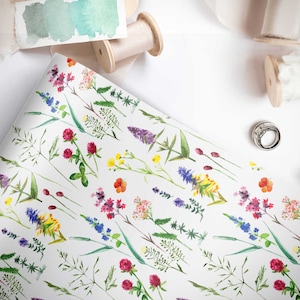 Gift Wrap Floral Wrapping Paper Wedding Birthday Gift Wrap Wrapping ...