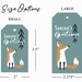 Fox Woodland Christmas Tags Personalized Holiday Gift Tags - Etsy
