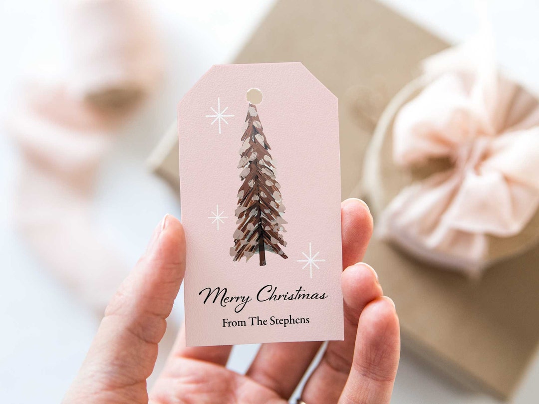 Christmas Gift Tags, Christmas Gift Labels Printed Woodland Christmas ...