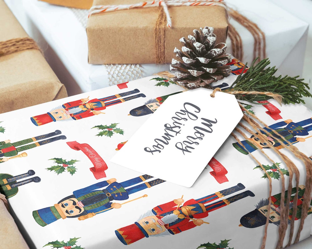 Rustic Winter Wrapping Paper, Nutcracker Ballet Christmas Wrapping ...