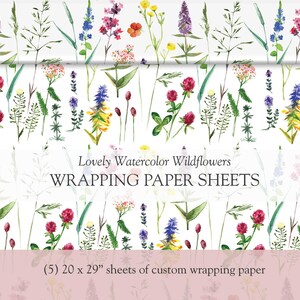 Gift Wrap Floral Wrapping Paper Wedding Birthday Gift Wrap Wrapping ...